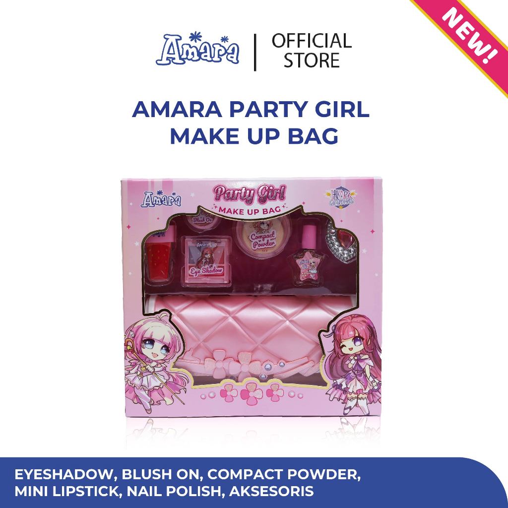 Jual Amara Party Girl / Make Up Party / All in One Make Up Anak Kit ...