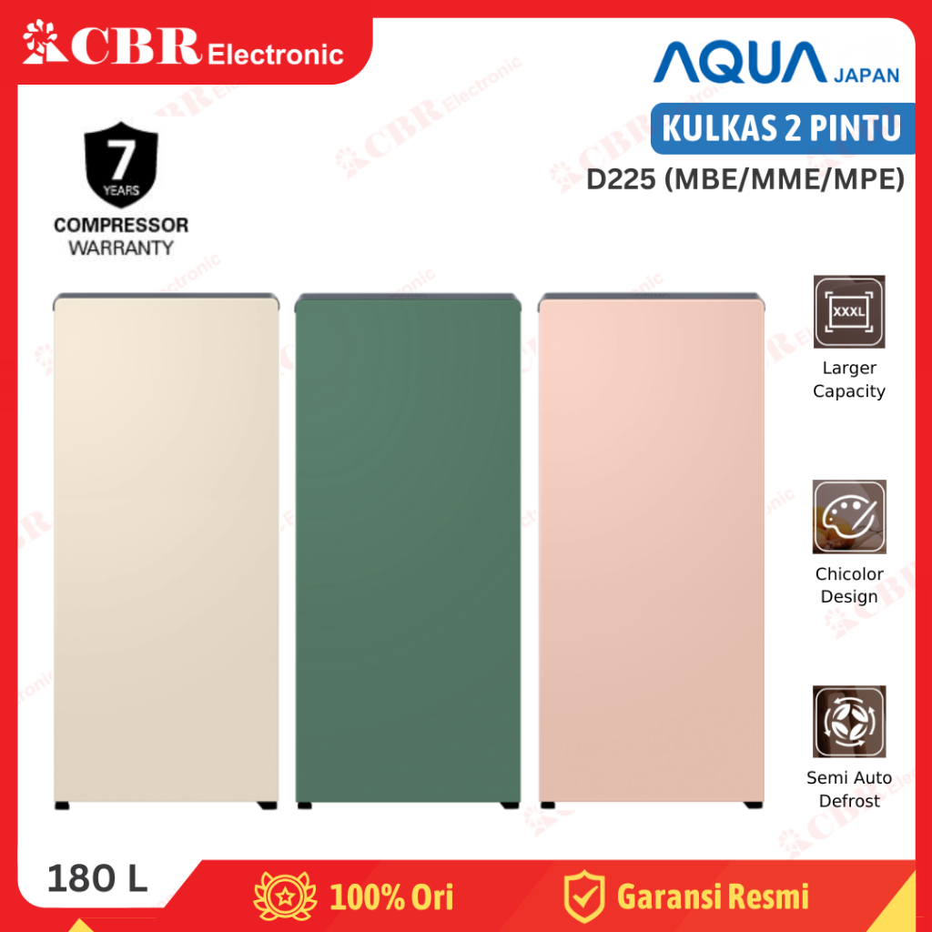 Jual Kulkas AQUA 1 Pintu AQR-D225 (MBE/MME/MPE) / 180 L - Batam | Shopee Indonesia