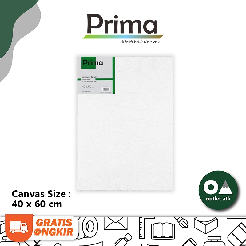 Jual Kanvas Lukis Painting Prima Canvas Green Series 40cm x 60cm ...