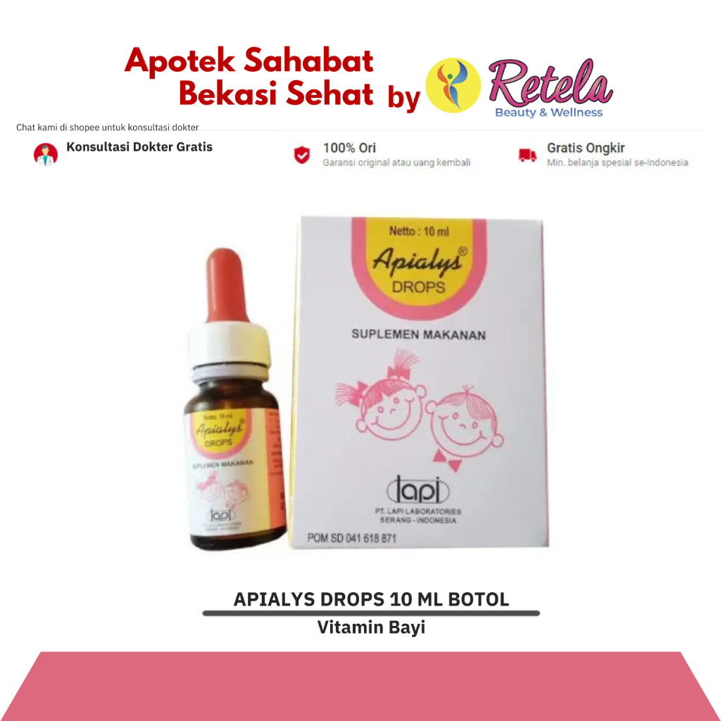 Jual APIALYS DROPS 10 ML BOTOL | Shopee Indonesia