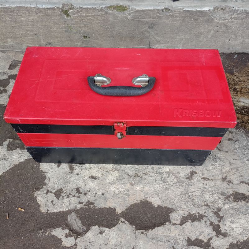 Jual STEEL TOOL BOX 3 STEPS 47X21X23CM KRISBOW | Shopee Indonesia