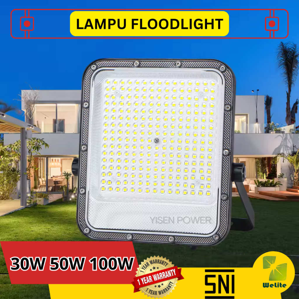 Jual Lampu Flood Light LED Lampu Sorot Jalan Lampu Tembak 30w 50w 100w | Shopee Indonesia