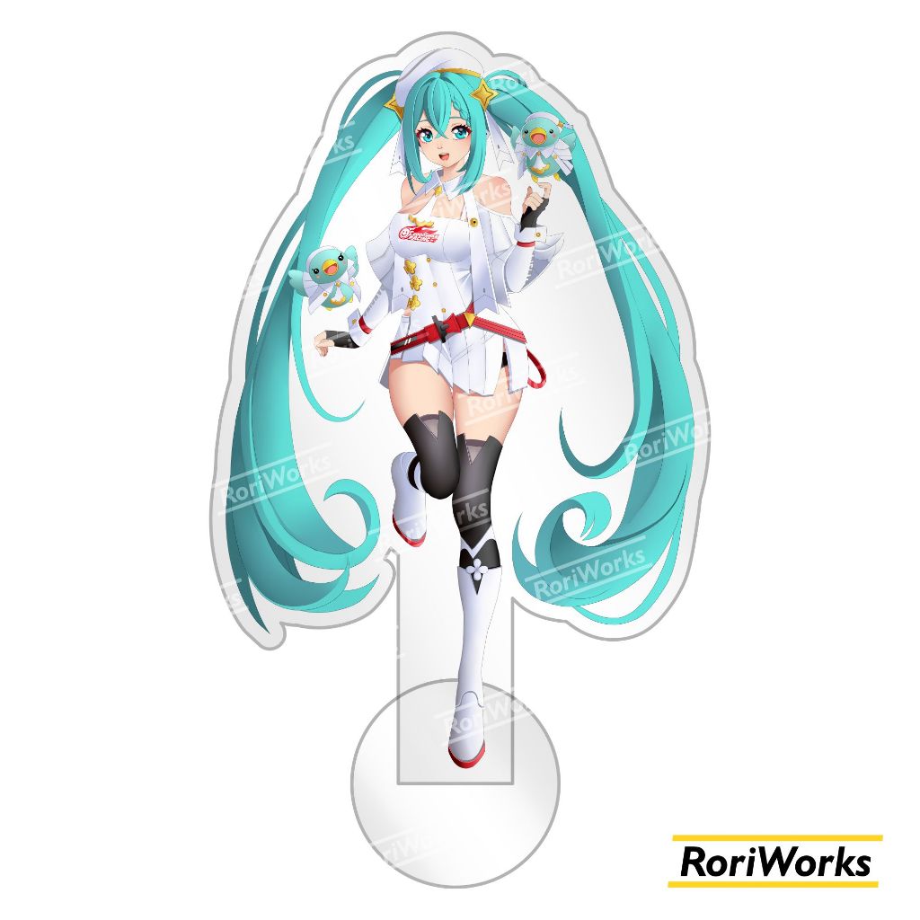 Jual Acrylic Standee Figure Anime - Racing Miku Hatsune 2023 | Vocaloid ...