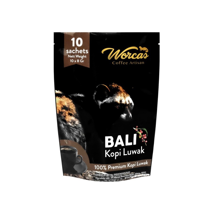 Jual WORCAS Kopi Luwak Bali Sachet (10pcs) | Shopee Indonesia