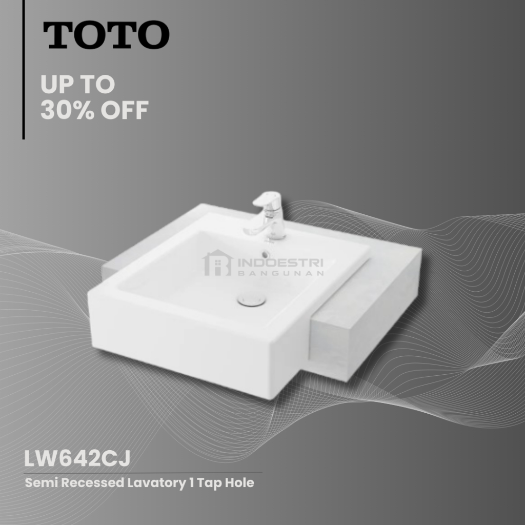 Jual Wastafel Semi Recessed TOTO LW642CJ / Wastafel TOTO (Body Only ...