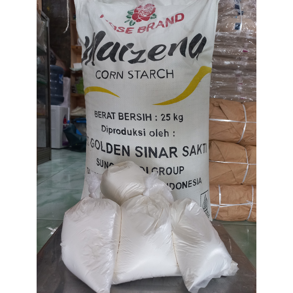 Jual RoseBrand Tepung Maizena Corn Strach 1/4 kg Repack Pati Jagung ...