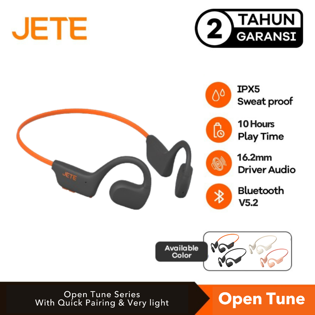 Jual JETE OpenTune Sport Headset Olahraga Lari Earphone Bluetooth Air ...