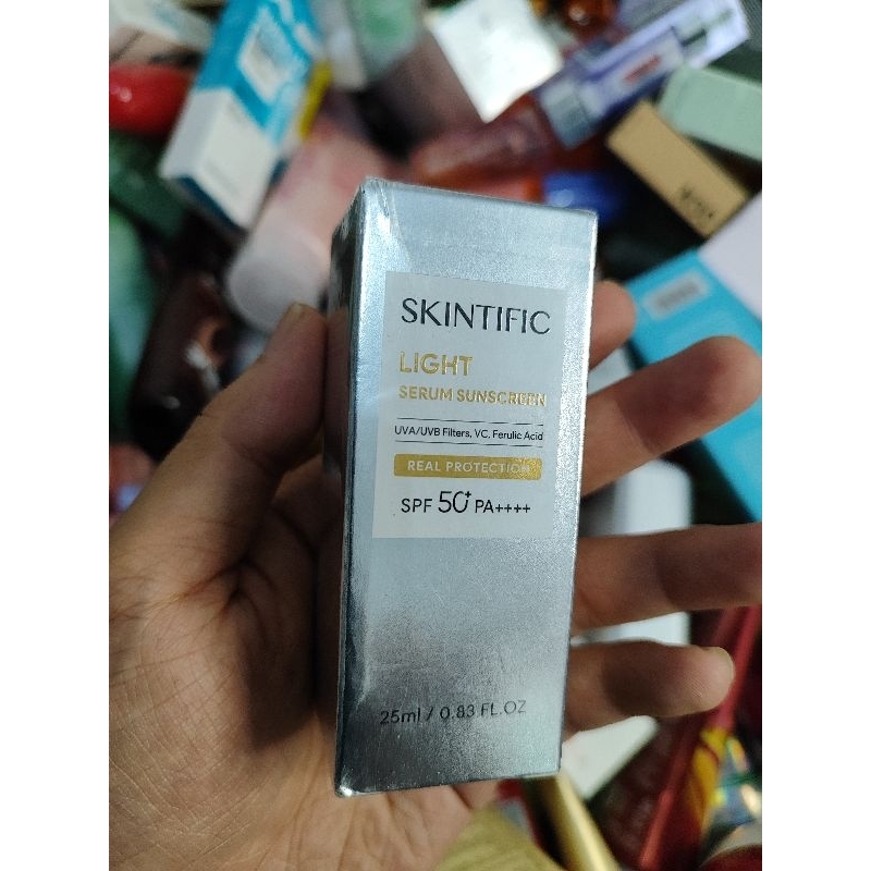 Jual Sunscreen SKINTI Light Serum Sunscreen SPF50 PA ++++ 25 ml ...