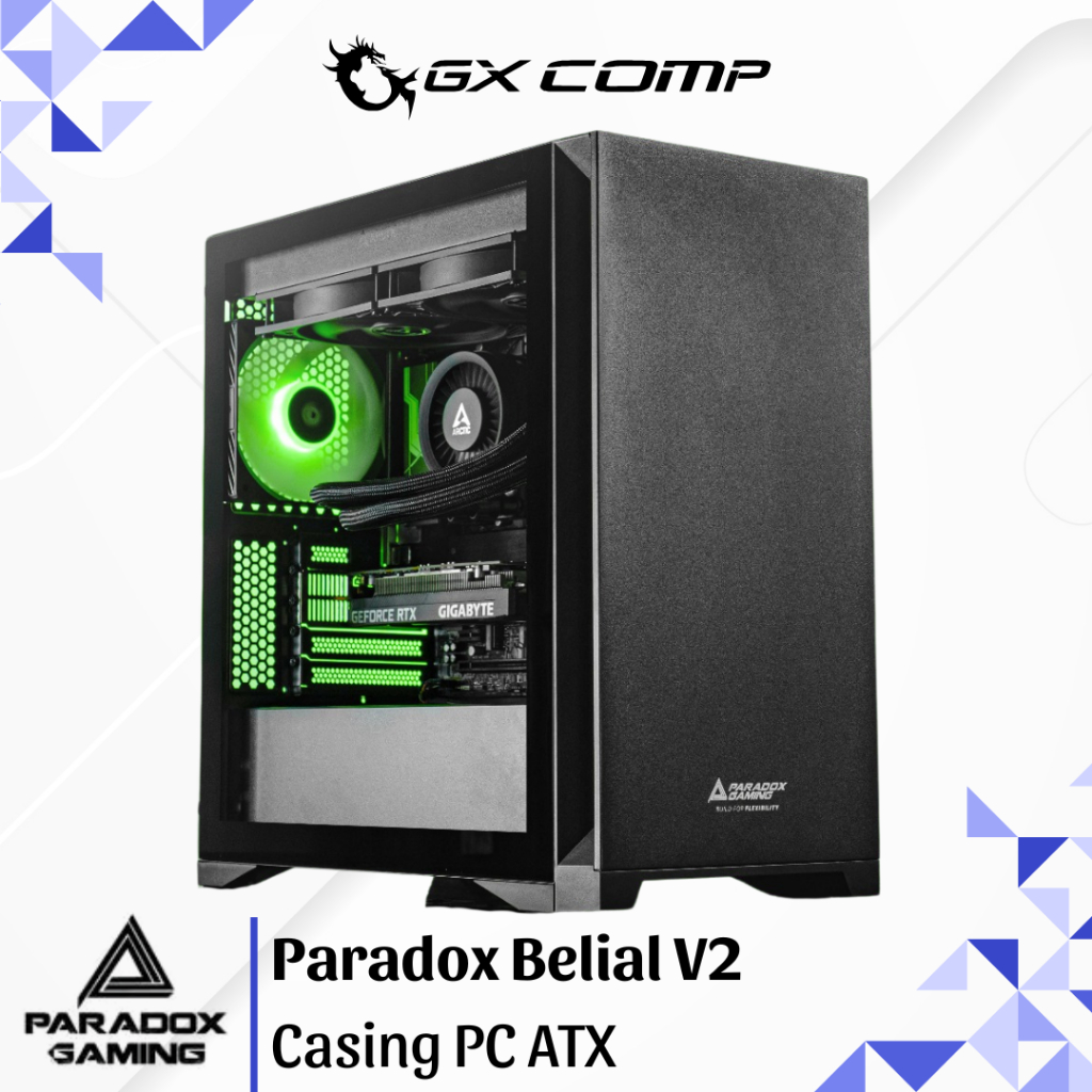 Jual Casing Paradox Gaming BELIAL V2 | Casing PC | M-ATX 1X RGB FAN ...