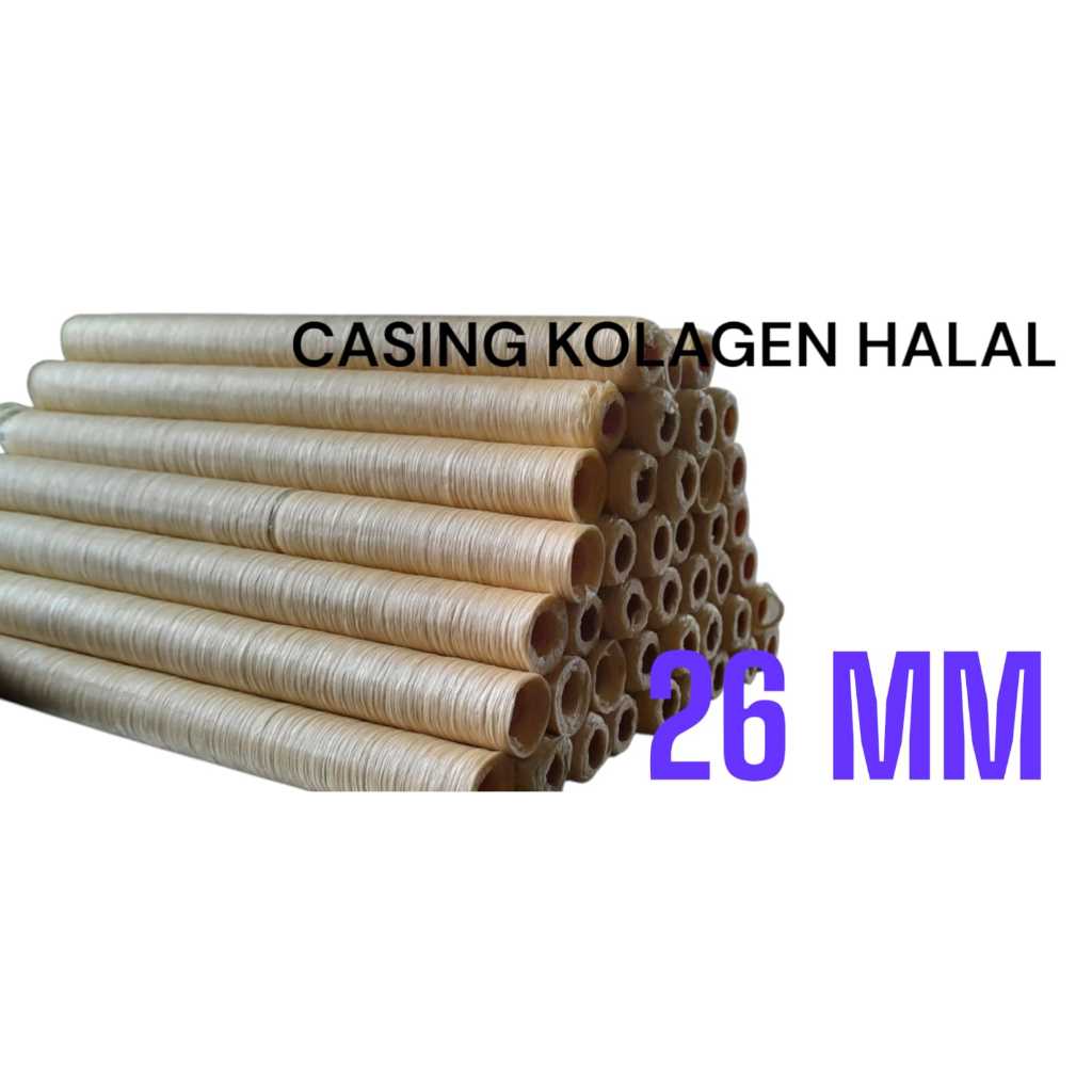 Jual 26 MM CASING SOSIS KOLAGEN / COLLAGEN SELONGSONG SOSIS HALAL ...