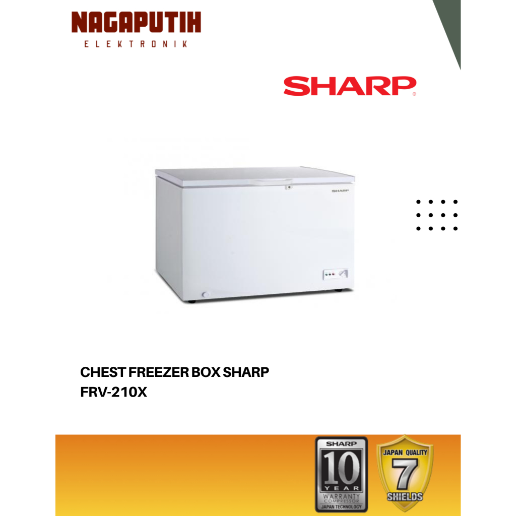 Jual CHEST FREEZER BOX SHARP FRV-210X Garansi Resmi | Shopee Indonesia