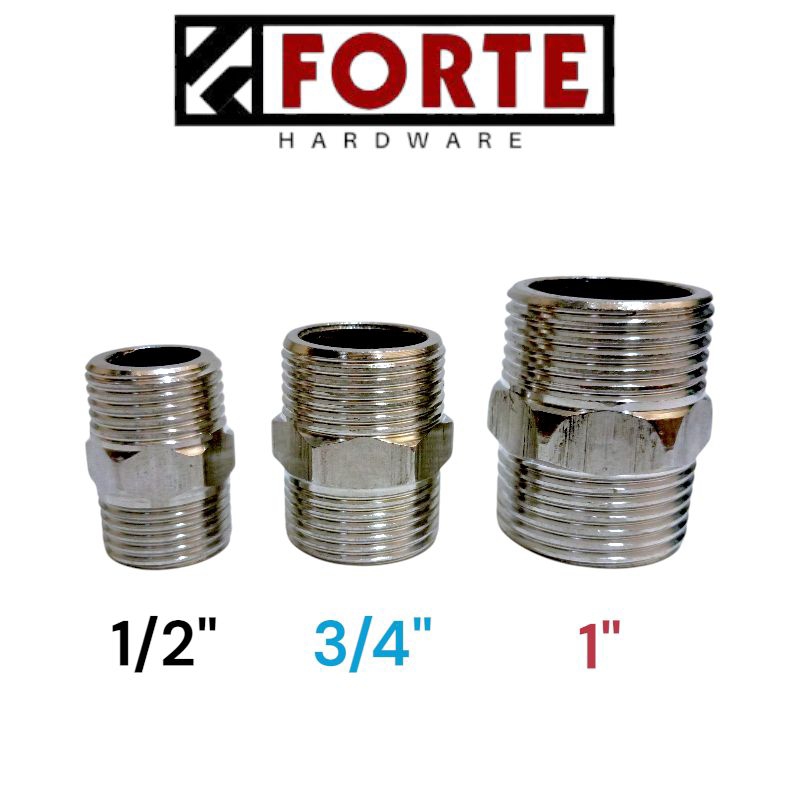 Jual DN SS / Double Nepel 1/8", 1/4", 3/8", 1/2", 3/4", 1" Stainless ...