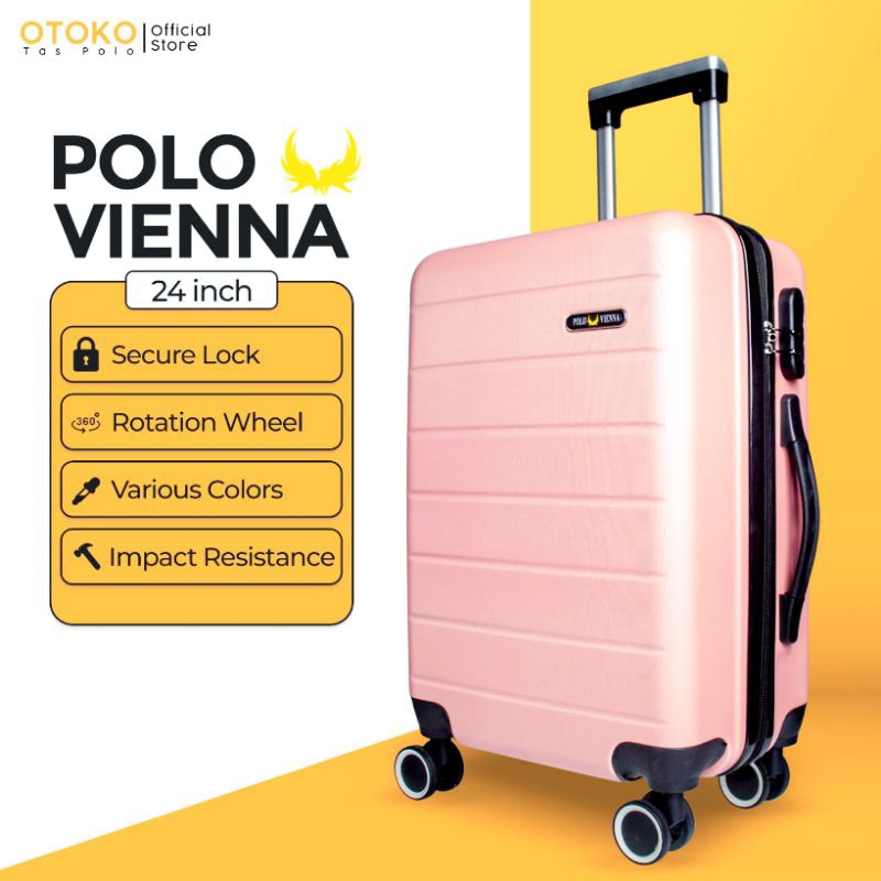 Jual BestPromo Koper 24 Inch - Koper Polo - Model Hardcase Roda 4 Putar ...