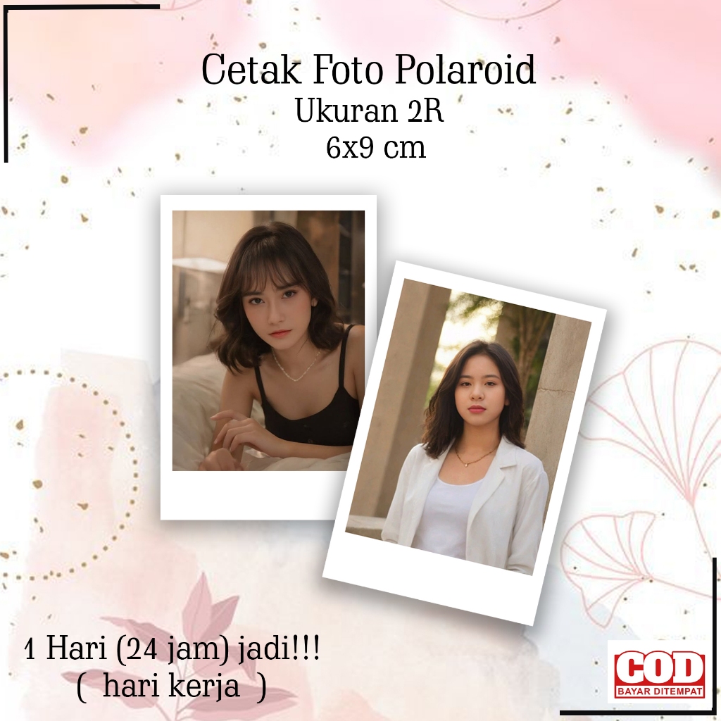 Jual Cetak Foto Polaroid Custom Ukuran 2R Isi 5 - 10- 25 pcs Bisa Pakai foto Sendiri Bisa COD ...