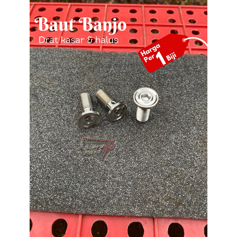 Jual baut neple kaliper master rem stainless model AA SLIM nepel probolt banjo stenlis HARGA 1 ...
