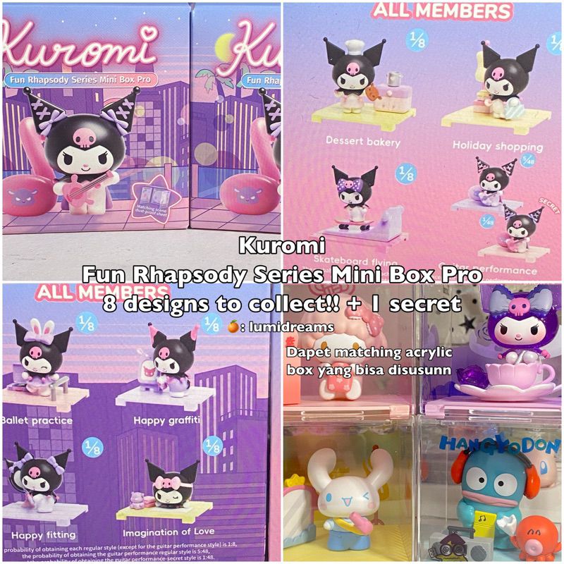 Jual [ Random | SEALED ] Blind box Kuromi Fun Rapsody Series Mini Box ...