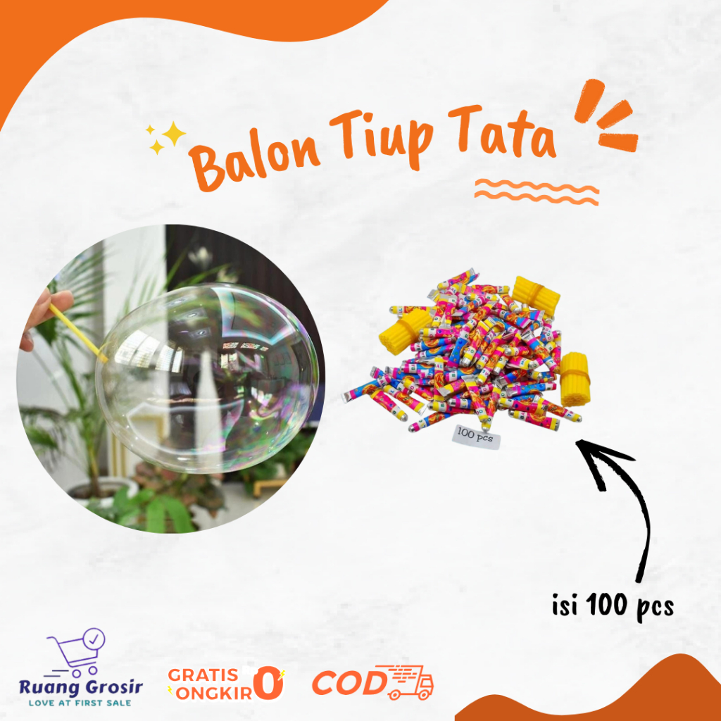 Jual Balon Tiup Tata Isi 100 pcs | Shopee Indonesia