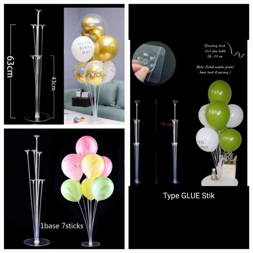 Jual Standing Balon / Tiang Balon Ukuran 7in1 Telescopic dan Columns ...