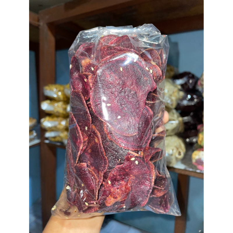 Jual KRIPIK UBI UNGU / CEMILAN TRADISIONAL NET 200g | Shopee Indonesia