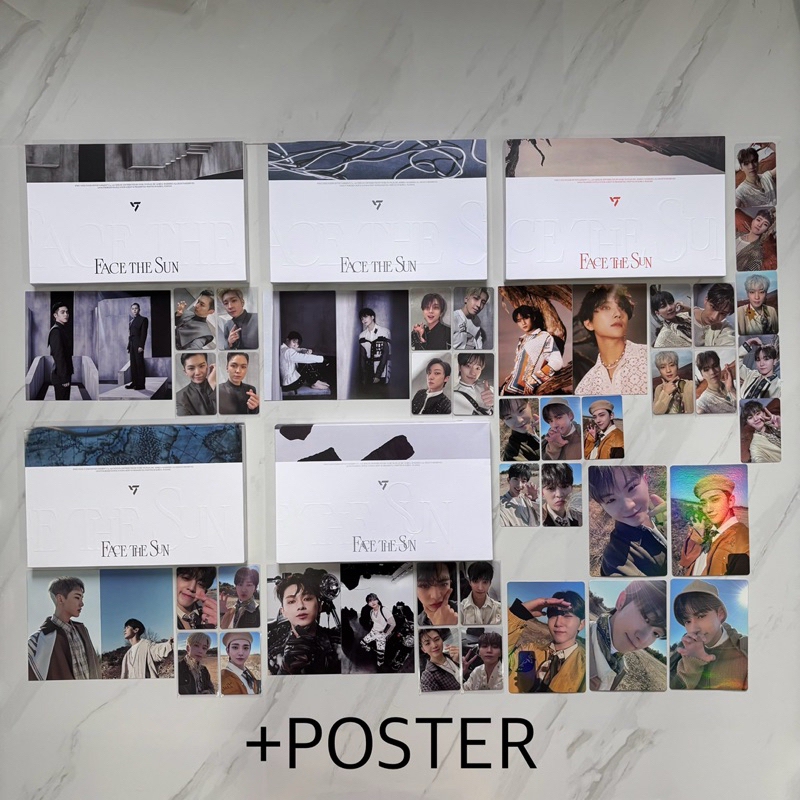 Jual [FIRST PRESS + POB] SEVENTEEN 4TH ALBUM FACE THE SUN UNSEALED FULL SET WEVERSE SHOP POB ...