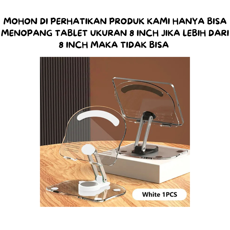 Jual Stand iPad / Tablet 360 Clear Bening LS301 Dudukan HP Meja ...