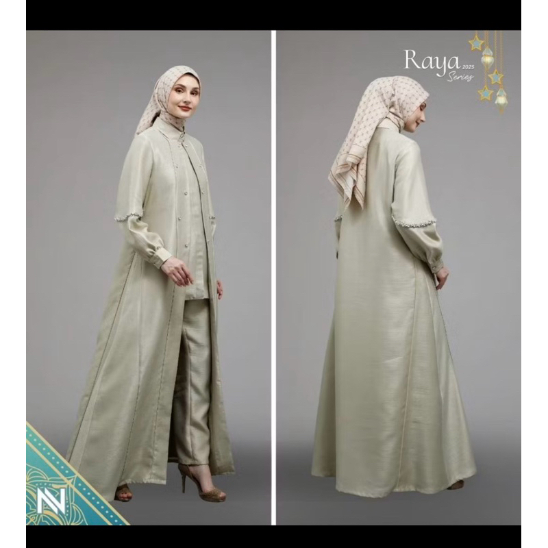 Jual Nina Nugroho - Elvia Shirt (Inner, Long Outer, Pants) | Shopee ...