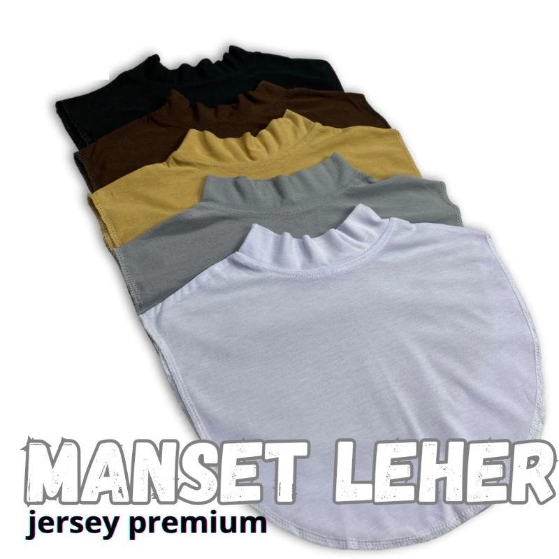 Jual manset leher premium jersey menutup aurat lembut polos | Shopee ...