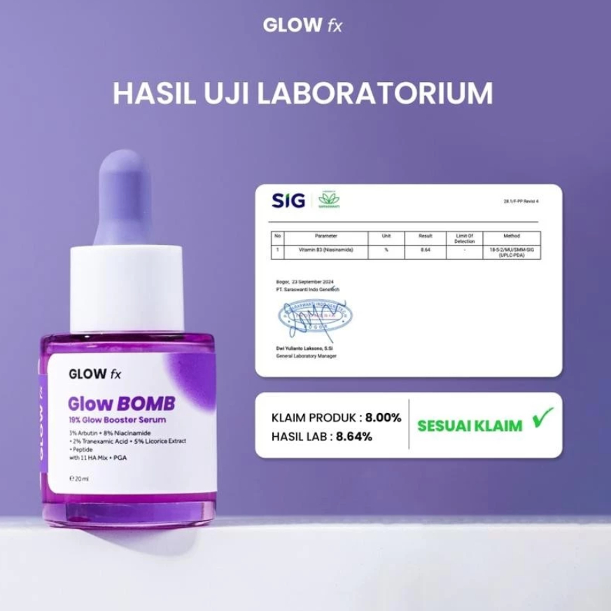 Jual GLOW FX Glow Bomb Serum 19% Brightening Power Glow Booster Serum Pencerah 20 ml | Shopee ...