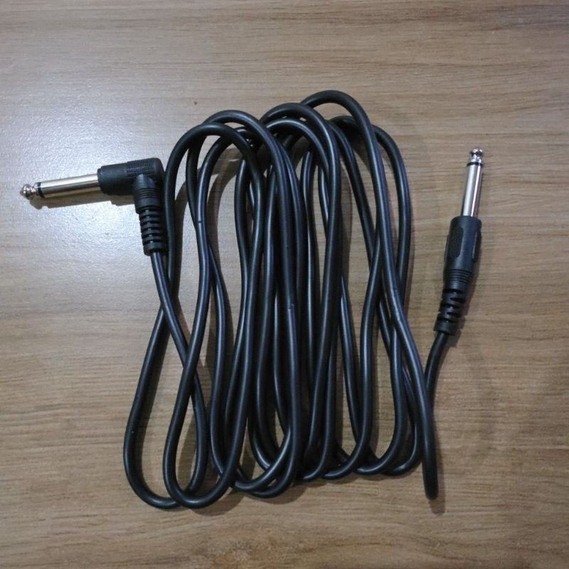 Jual kabel jack panjang 3 meter. bisa untuk gitar,bass,keyboard, dan ...