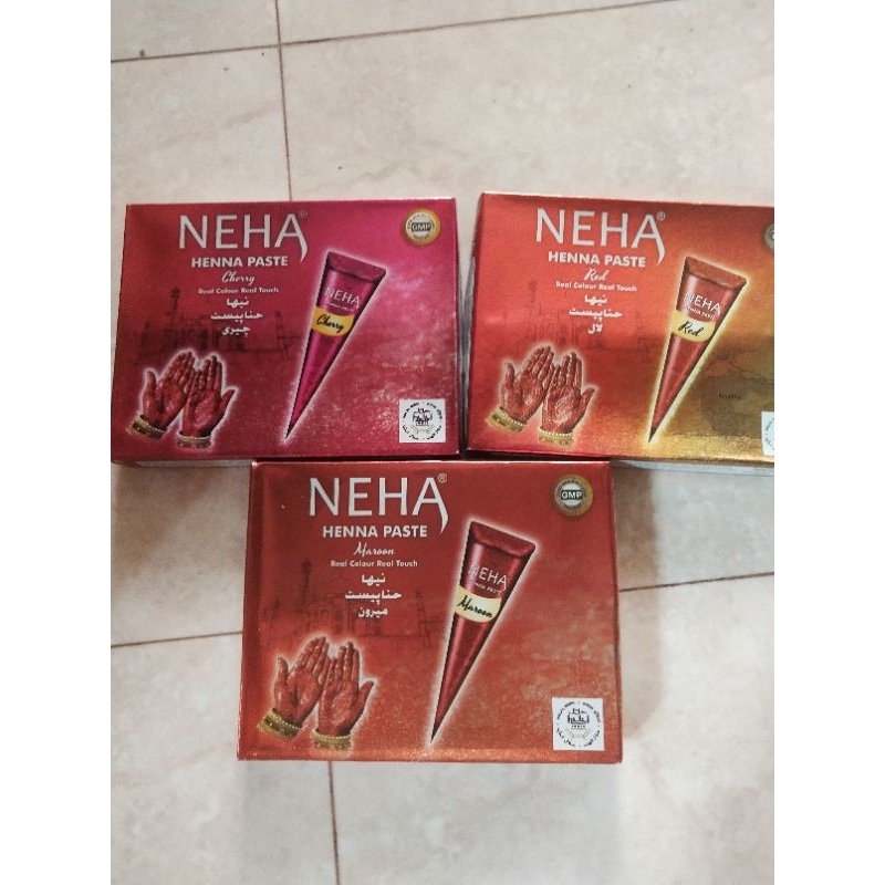 Jual NEHA HENNA PASTE MERAH MERIAS TANGAN HENA | Shopee Indonesia