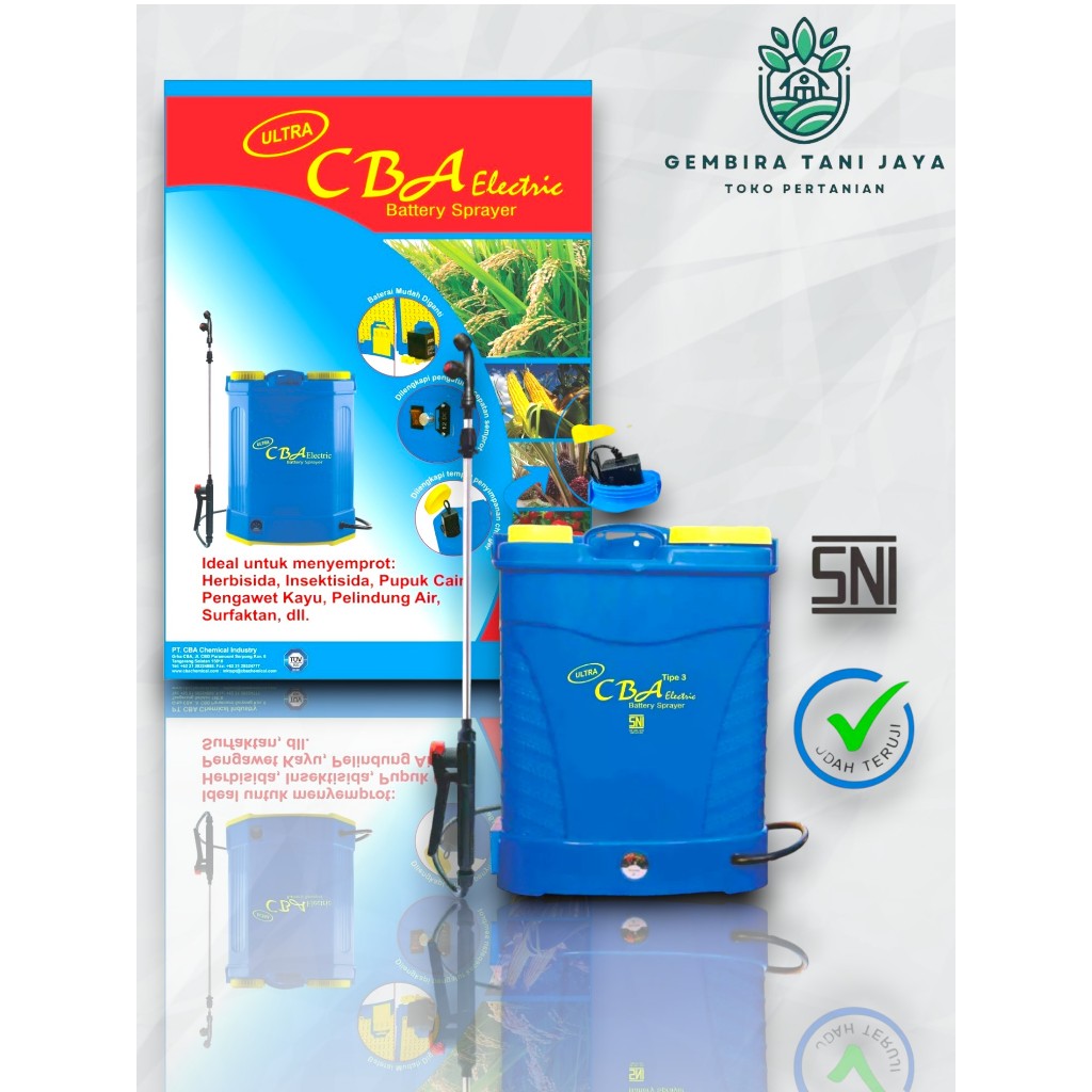 Jual Sprayer CBA ULTRA TYPE 3 Elektrik 16 liter Ringan Kuat Cocok Untuk ...