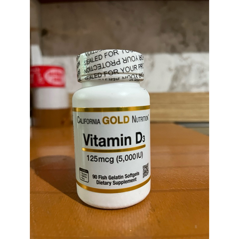 Jual Vitamin D3 Vit D-3 5000IU 90 Softgels California Gold Nutrition ...