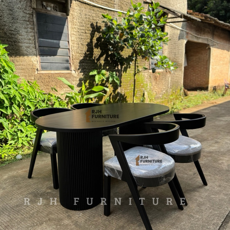 Jual CUSTOM ORDER SET MEJA MAKAN, DINING SET MINIMALIS KAYU JATI ...