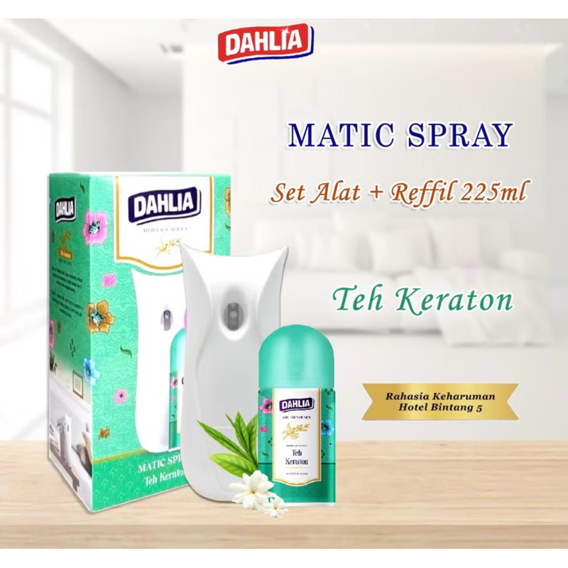 Jual Dahlia Matic Spray Set Alat + Refill 225ml Pengharum Ruangan ...