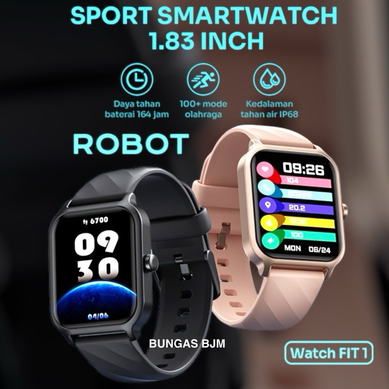 Jual ROBOT SMART WATCH FIT 1 ORIGINAL RESMI | Shopee Indonesia