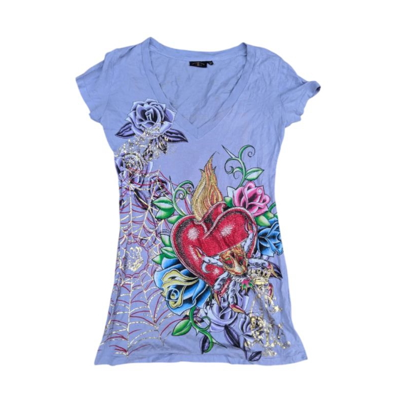 Jual Y2k ed hardy top vintage fairy core gothic grunge goth punk emo ...