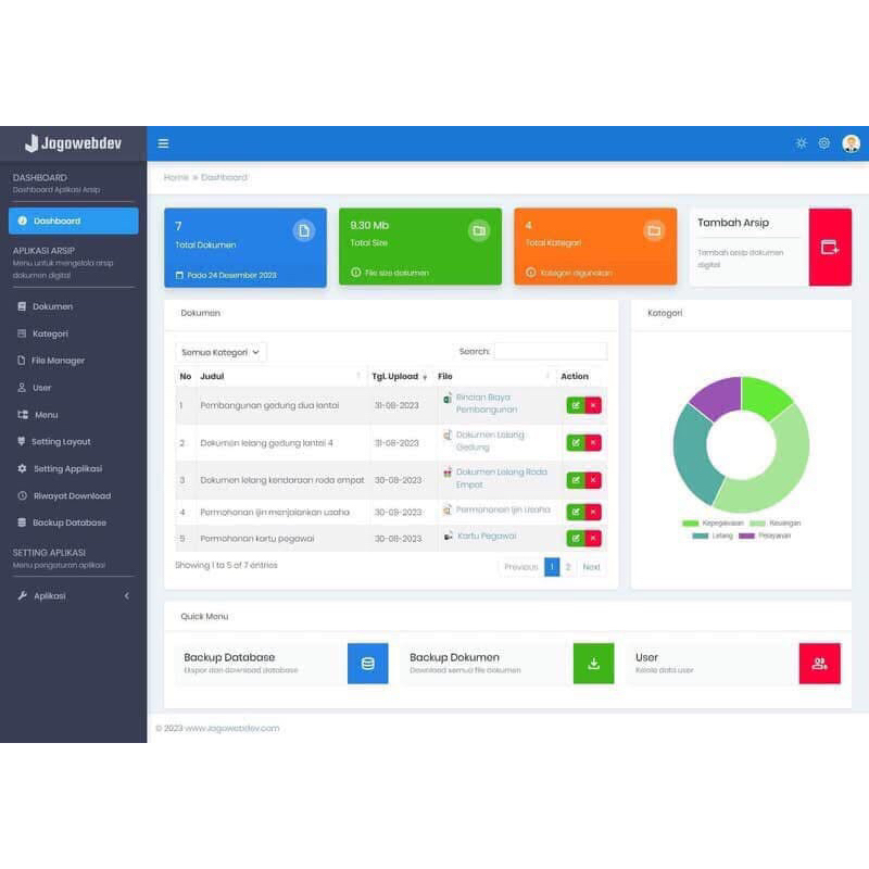 Jual Aplikasi Arsip Digital Berbasis Web PHP/MySQL | Shopee Indonesia