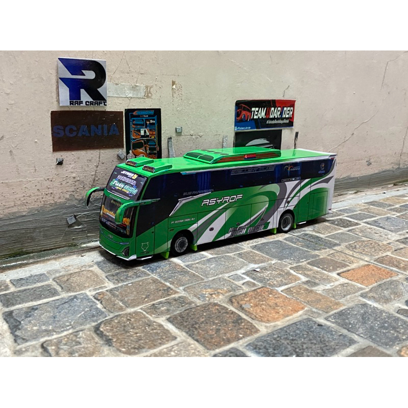Jual PAPERCRAFT BUS ASYROF TUAN MUDA SKALA 1:50 BASURI CORONG Miniatur ...