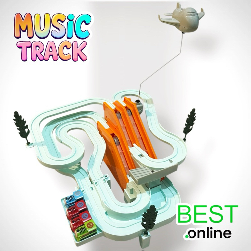 Jual Best-Mainan Track Jalur Mobilan Music Racer Electric Train Kereta ...