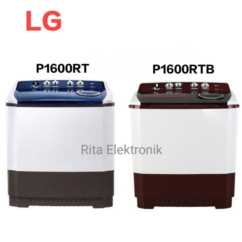 Jual Mesin Cuci 2 Tabung LG 16Kg P1600RT/RTB | Shopee Indonesia