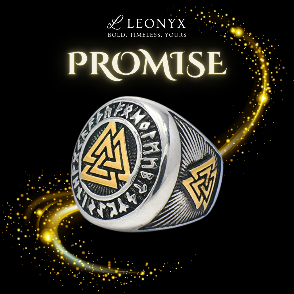 Jual Leonyx Promise Cincin Valknut Viking Simbol Rune Norse Desain ...