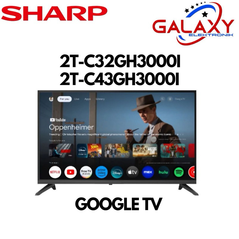 Jual LED SHARP 2T-C32GH3000i (32inch) | Shopee Indonesia