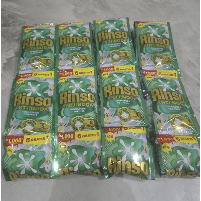 Jual RINSO CAIR SACHET 38ML ISI 12 Pcs free 2 | Shopee Indonesia