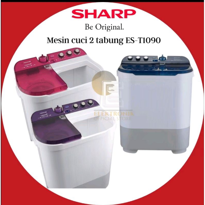Jual MESIN CUCI 2 TABUNG SHARP EST-1090 KAPASITAS 10 KG | Shopee Indonesia