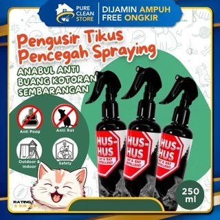 Jual (GRATIS ONGKIR) Hus hus spray semprot pencegah kucing pup poop pee ...