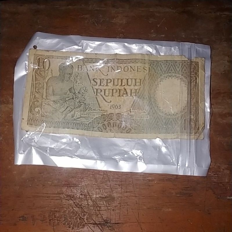 Jual uang jadul 1963 10 rupiah langka | Shopee Indonesia
