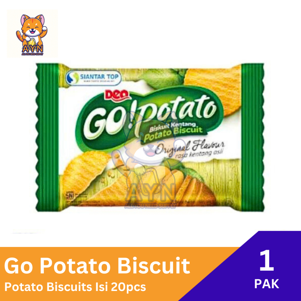 Jual Gopotato Go! Potato Go Potato Potato Biscuits [ 1 pak isi 20 pcs ...