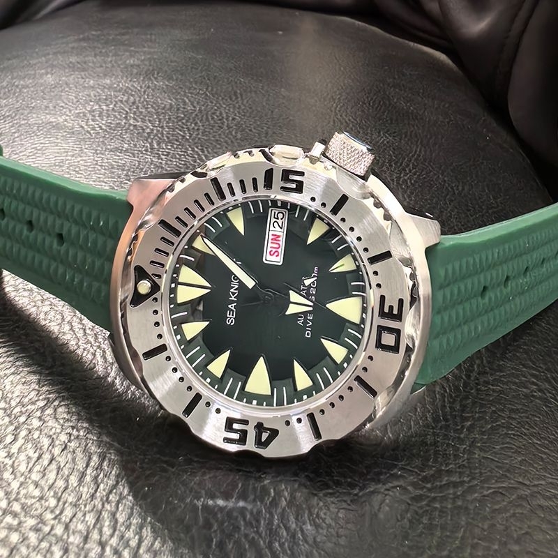 Jual NEW SEA KNIGHT MONSTER HULK AUTOMATIC SEIKO NH36 A JAPAN MOV SAFIR ...