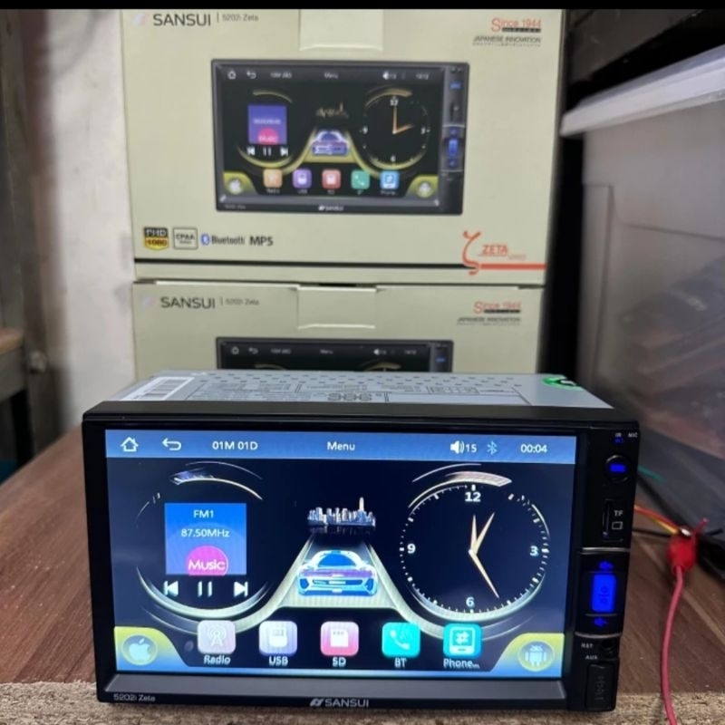 Jual Head unit Sansui Deckless Double din Universal non CD Bluetooth ...