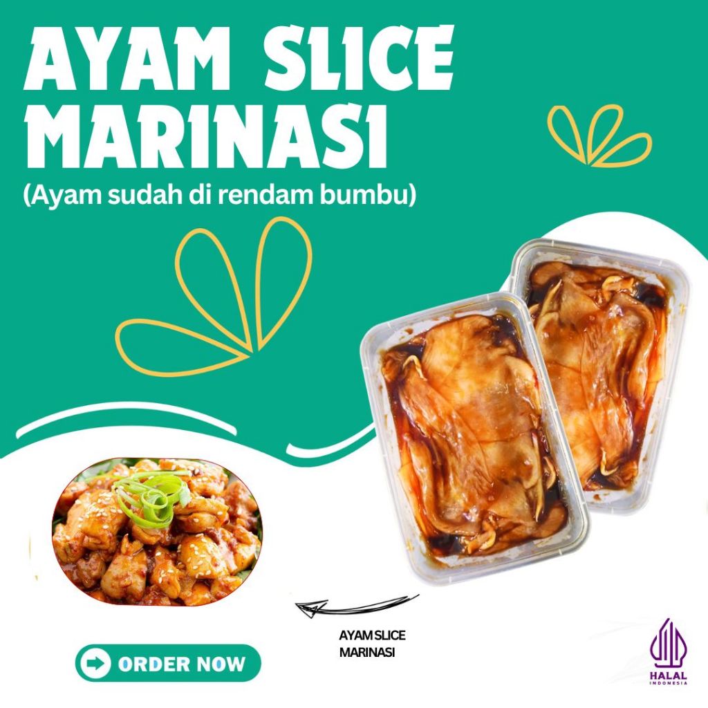Jual Daging Ayam Slice Marinasi / Ayam Slice Marinasi / Marinated ...